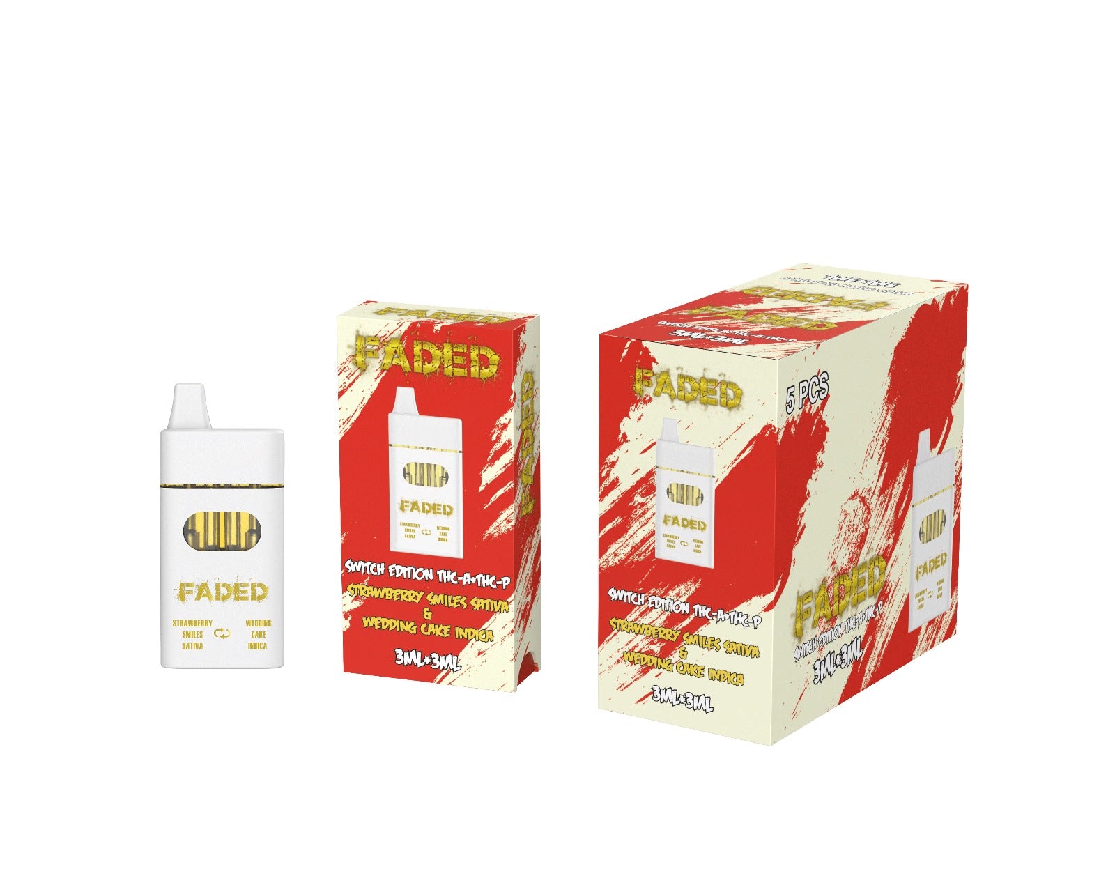 faded switch edition thc a thc p 6ml disposables strawberry smiles ...